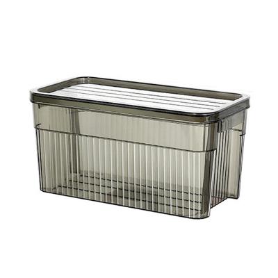 China Stackable Storage for Vegetables and Fruits in Light Luxury Transparent Refrigerator for sale