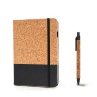 China Office Cork Creative PU Splicing Notebook Business Set Thanksgiving Occasion Must-Have for sale