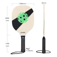 China 2 Wood Colored Pik Racquets and 2 Pik Balls Essential for Promoting Your Office for sale