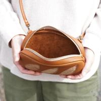 China April Fool's Day Texture Makeup Storage Bag Cute Small Bread Crossbody Bag for Activities for sale