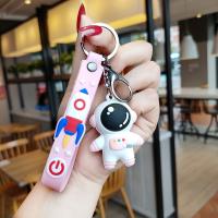 China UV Printing Creative Cartoon Astronaut Keychain Three-dimensional Doll Novelty Gift for sale