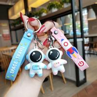 China UV Printing Creative Cartoon Astronaut Keychain Three-dimensional Doll Novelty Gift for sale