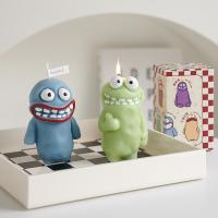 China Hotel and Resort Target End User Clay Man Monster Candle for Funny Year Fragrance Gift for sale