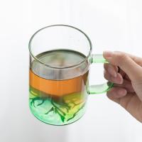 China Dragon Boat Festival Gift Guan Shan Cha Shui Separation Glass Cup for Office and Home for sale