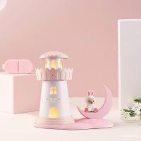 China Office Products Teddy Moonshine Castle Desktop Humidifier with Silk Screen Printing for sale