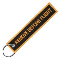 China Event Advertising 2024 Double-Sided Lock Edge Embroidered Keychain for Self Defense for sale