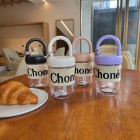 China Summer Hand Enhancement Plastic Cup 450ml Minimalist Text Fresh Cup for Novelty Gifts for sale