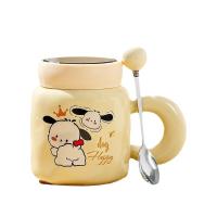 China Silk Screen Printed Mug Set Ceramic Colorful Graphics Design Perfect for Any Occasion for sale