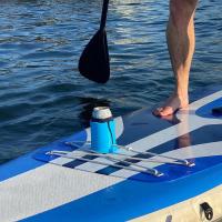 China Blue Resin Crafts Kayak Drink Holder for Surfboard and Water Bottle 2024 Gift Idea for sale