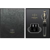China Smooth Writing Gold Clip Ink Pen for Business Gift Box Black Red Special Edition for sale
