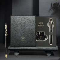 China Smooth Writing Gold Clip Ink Pen for Business Gift Box Black Red Special Edition for sale