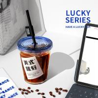 China UV Printing Summer Cold Brew Straw Coffee Cup with Lid Convenient and Stylish Handy Cup for sale