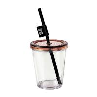 China UV Printing Summer Cold Brew Straw Coffee Cup with Lid Convenient and Stylish Handy Cup for sale