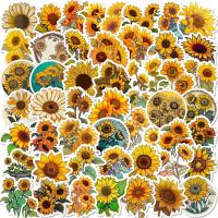 China Creative Sunflower Puffy Stickers for Children's Stationery Box Decoration Map No. 0202 for sale