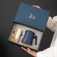 China Corporate Annual Meeting Gifts Custom Brass Bookmark Gift Box Set for End Notebooks for sale