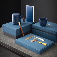 China Corporate Annual Meeting Gifts Custom Brass Bookmark Gift Box Set for End Notebooks for sale