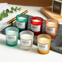 China Low-Temperature Soy Wax Glass Cups for Halloween Occasion Home Aromatherapy Candles for sale