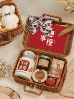 China Alumni Relations Practical Wedding Gift for Best Friend Handheld Vine Weaving Basket for sale