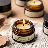 China Home Fragrance Candle Aromatherapy Qixi Festival Glass Candlestick Birthday Gift Box for sale