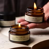 China Home Fragrance Candle Aromatherapy Qixi Festival Glass Candlestick Birthday Gift Box for sale