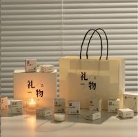 China Travel Agency Targeted White Aromatherapy Candle Gift Box Mini Candles Set for Indoor for sale