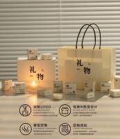 China Travel Agency Targeted White Aromatherapy Candle Gift Box Mini Candles Set for Indoor for sale