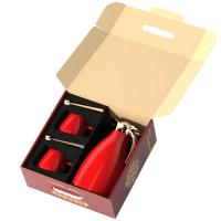 China Annual Meeting Employee Welfare Gift 1 Color Graphics Tea Set for Practical Business for sale