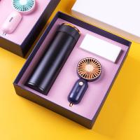 China 304 Insulated Cup Small Fan Perfect Summer Business Gift Box Set for Sports and Games for sale