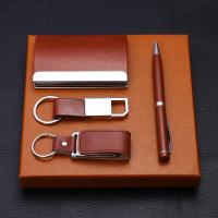 China UV Printing Commemorative Souvenir Gift Creative Keychain USB Drive Signature Pen Set for sale