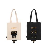 China Customer's Logo Gaia Anderson Cat Canvas Bag Plush Shoulder Bag Diagonal Straddle Bag for sale