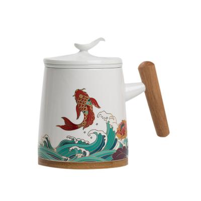 China Customized Ceramic Tea Set for Business Companion Gift and Logo Printing for sale