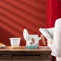 China Customized Ceramic Tea Set for Business Companion Gift and Logo Printing for sale