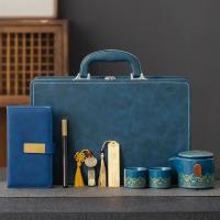 China April Fool's Day Ceramic Leather Box Gift Box Creative Business Gifting Solution for sale