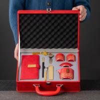 China April Fool's Day Ceramic Leather Box Gift Box Creative Business Gifting Solution for sale