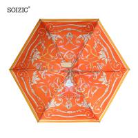 China Presentation Gift Set Chinese Scarf Five-Fold Umbrella Set Made of 100% Mulberry Silk for sale