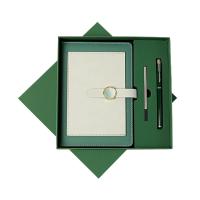 China High End Conference Companion Gift A5 Color Blocking Notebook and Metal Neutral Pen for sale