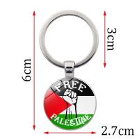 China Zinc Alloy Metal National Flag Keychain Pendant Crystal Keyring Jewelry Map Hot Trend for sale