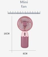 China Creative Cartoon Mini Handheld Cooling Small Fan Portable USB Charging Phone Stand Small Fan 2024 RAMADAN Product for sale