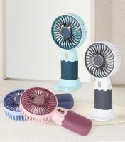 China Creative Cartoon Mini Handheld Cooling Small Fan Portable USB Charging Phone Stand Small Fan 2024 RAMADAN Product for sale