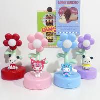 China Silk Screen Printed Sunflower Cartoon Doll Resin Table Lantern for 