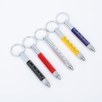 China Copper Keychain Tool Pen with Digital Printing Ruler Ballpoint Pen and Screwdriver Pen for sale