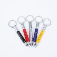 China Copper Keychain Tool Pen with Digital Printing Ruler Ballpoint Pen and Screwdriver Pen for sale