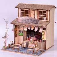 China Hotel and Resort Chinese Style Retro DIY Cottage Barbecue Shop Attic Assembly Model Creative Handmade Gifts for sale