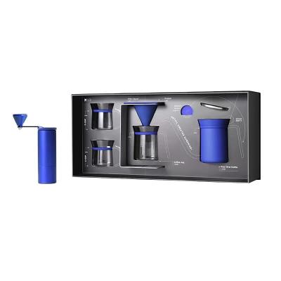 China 6-Piece Hand Brewed Coffee Pot Set Gift Box with Silk Screen Printing Techniques for sale