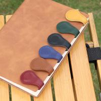 China Color Printing for Graphics 5 Color Leather Bookmark Double Sided Hand Clip Promotion for sale