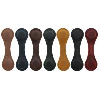 China Color Printing for Graphics 5 Color Leather Bookmark Double Sided Hand Clip Promotion for sale