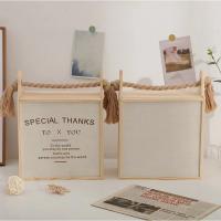China Novelty Gifts End Wooden Basket Carrying Case with Hemp Rope and Graduation Occasion for sale