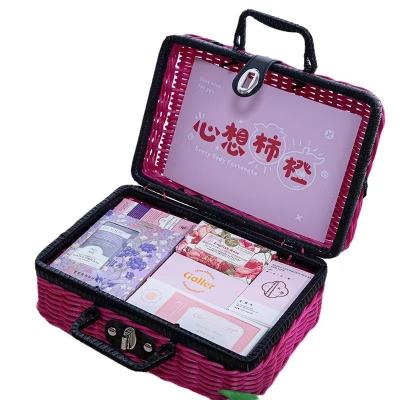 China 1 Color Graphics Printing and Office Products Meihei Spliced Vine Basket Gift Package for sale