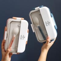 China Custom Logo 304 Stainless Steel Split Bento Box with Water Heating and Tableware Ideal for sale