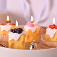 China Stone Style Cute Cheese Aromatherapy Candle Handheld Gift Box for Girls' Birthday Joy for sale